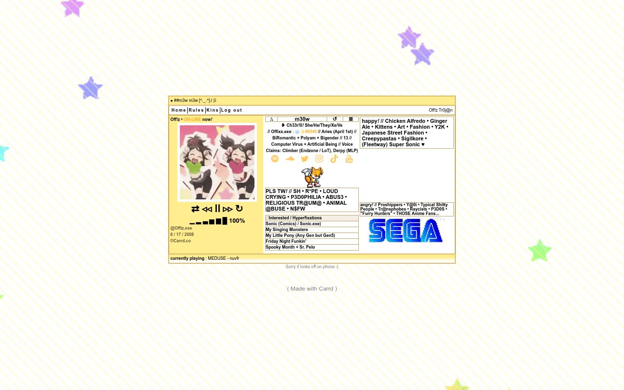 Offiz Trojan's carrd ╰(⸝⸝⸝´꒳`⸝⸝⸝)╯